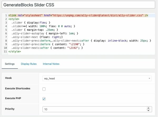 GenerateBlocks Slider - Lightweight And Accessible